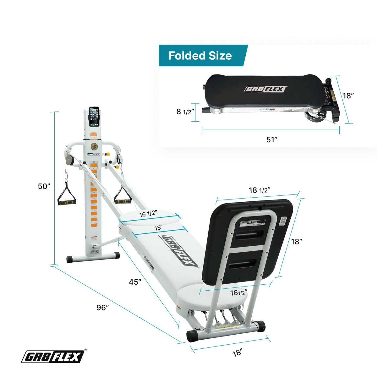 GR8FLEX Total Performance Gym | Pearl White Model – GR8FLEX International